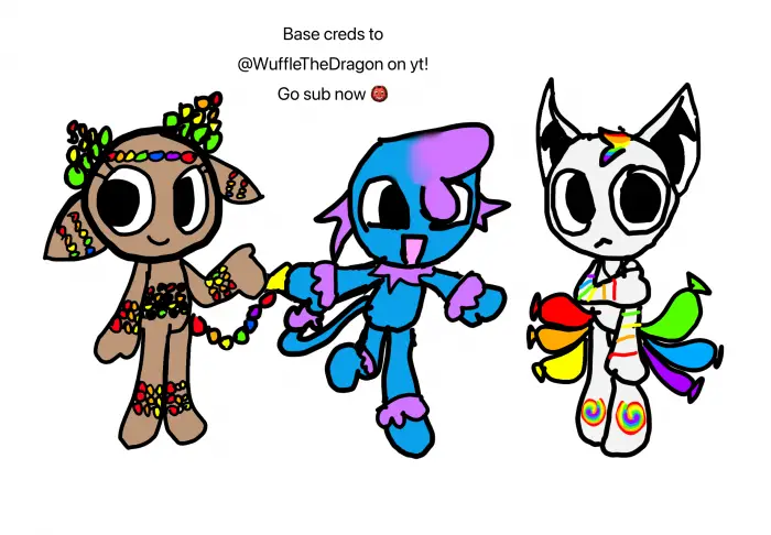 I drew my dandys world ocs (with a template) | Other Discussions ...